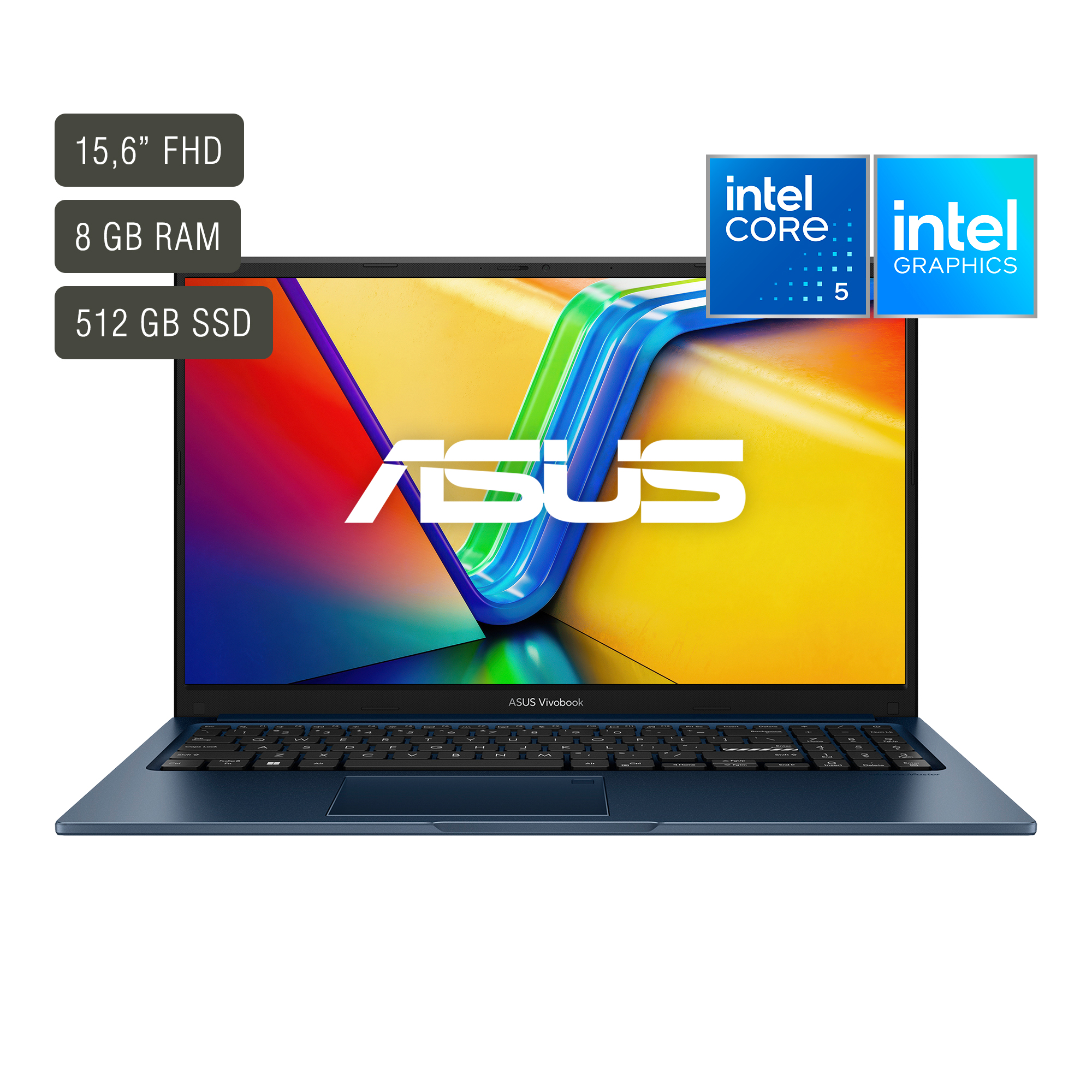 Notebook ASUS VIVOBOOK X1504VA-BQ598W Core 5 120U/8Gb/512Gb PCIe/15,6 ...